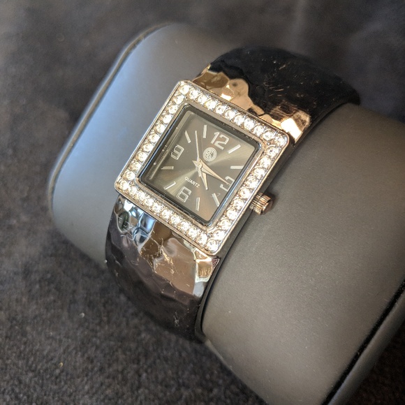 R.J. Graziano | Accessories | Rj Graziano Chocolate Hammered Cuff Watch ...